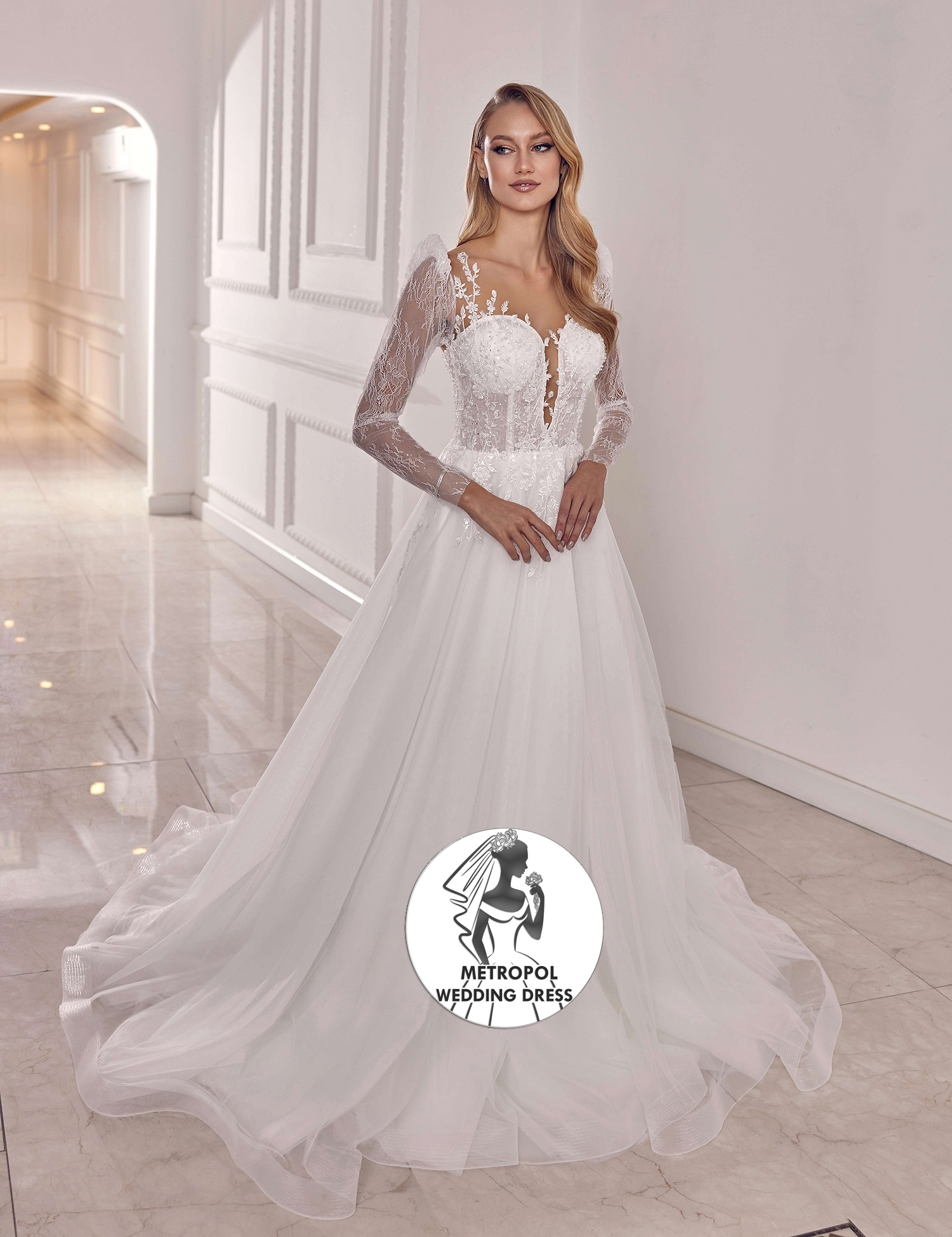 A-Line Wedding Dresses Made In Turkey